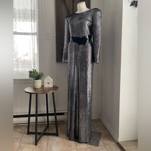 Claude Saint-Louis | Dresses | Nwt Rare Vintage 97s Metallic Belted ...